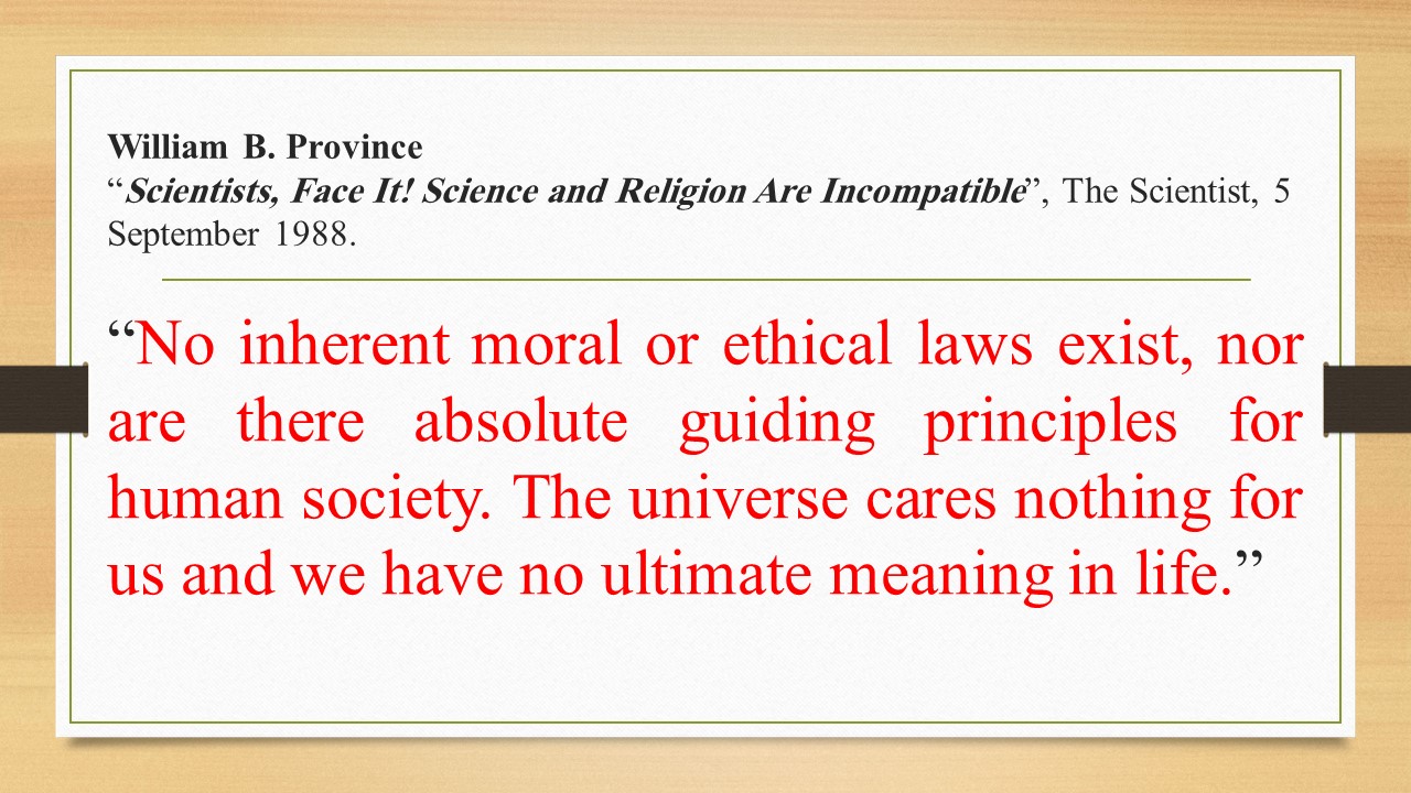 According to William Provine – مدونة التاعب